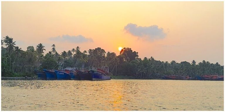 Sunset Cruise On Scenic Ashtamudi Lake Kollam, Kerala